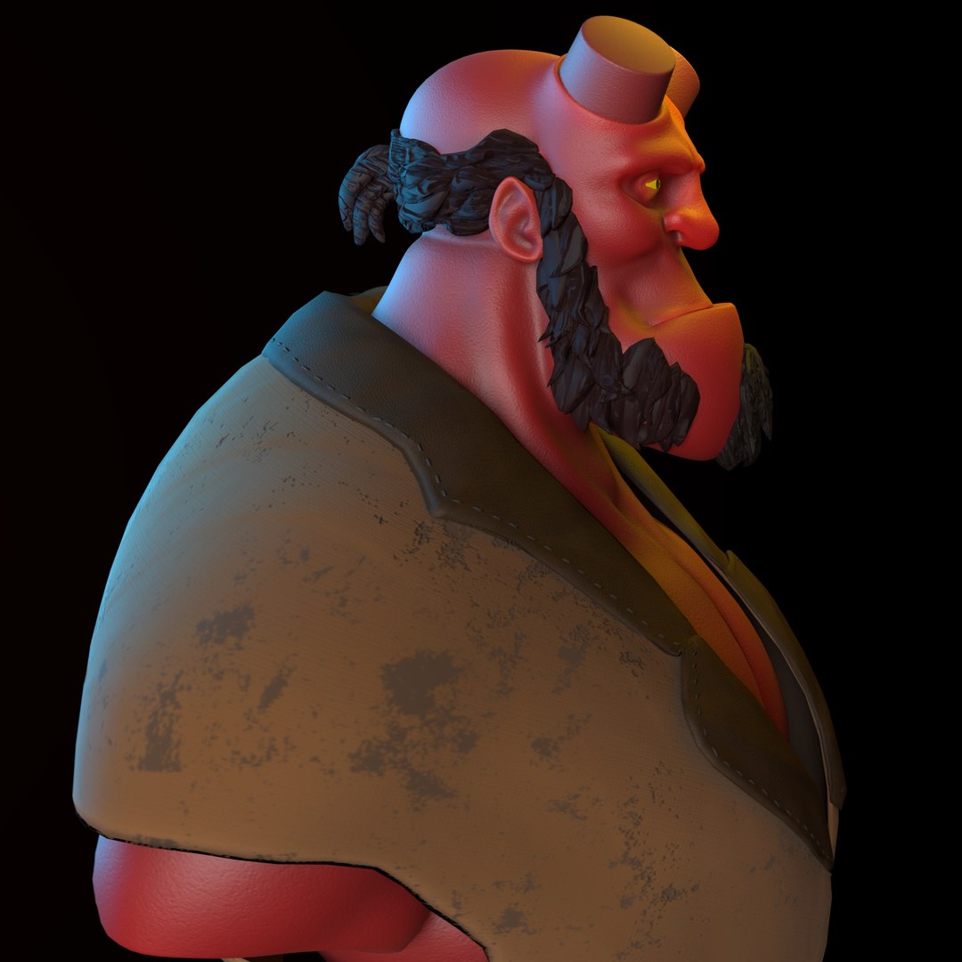 HellBoy Fan-art 3D Model - TurboSquid 1999603