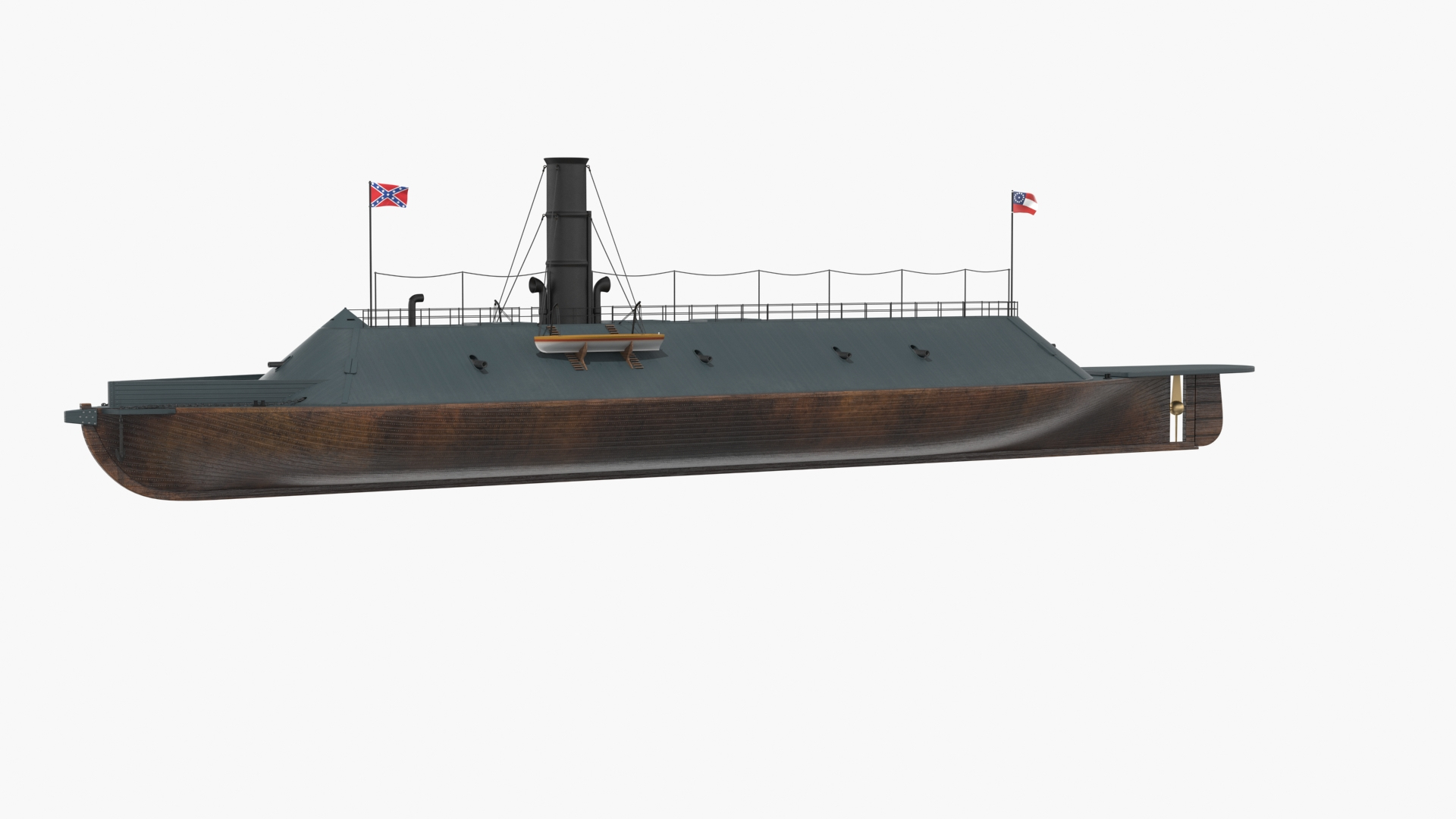 CSS Virginia 3D - TurboSquid 2256150