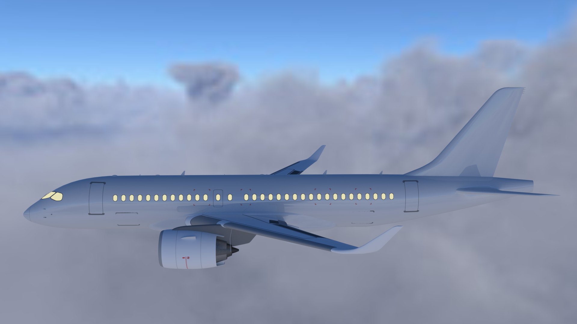 3D airbus a220 - TurboSquid 1392783