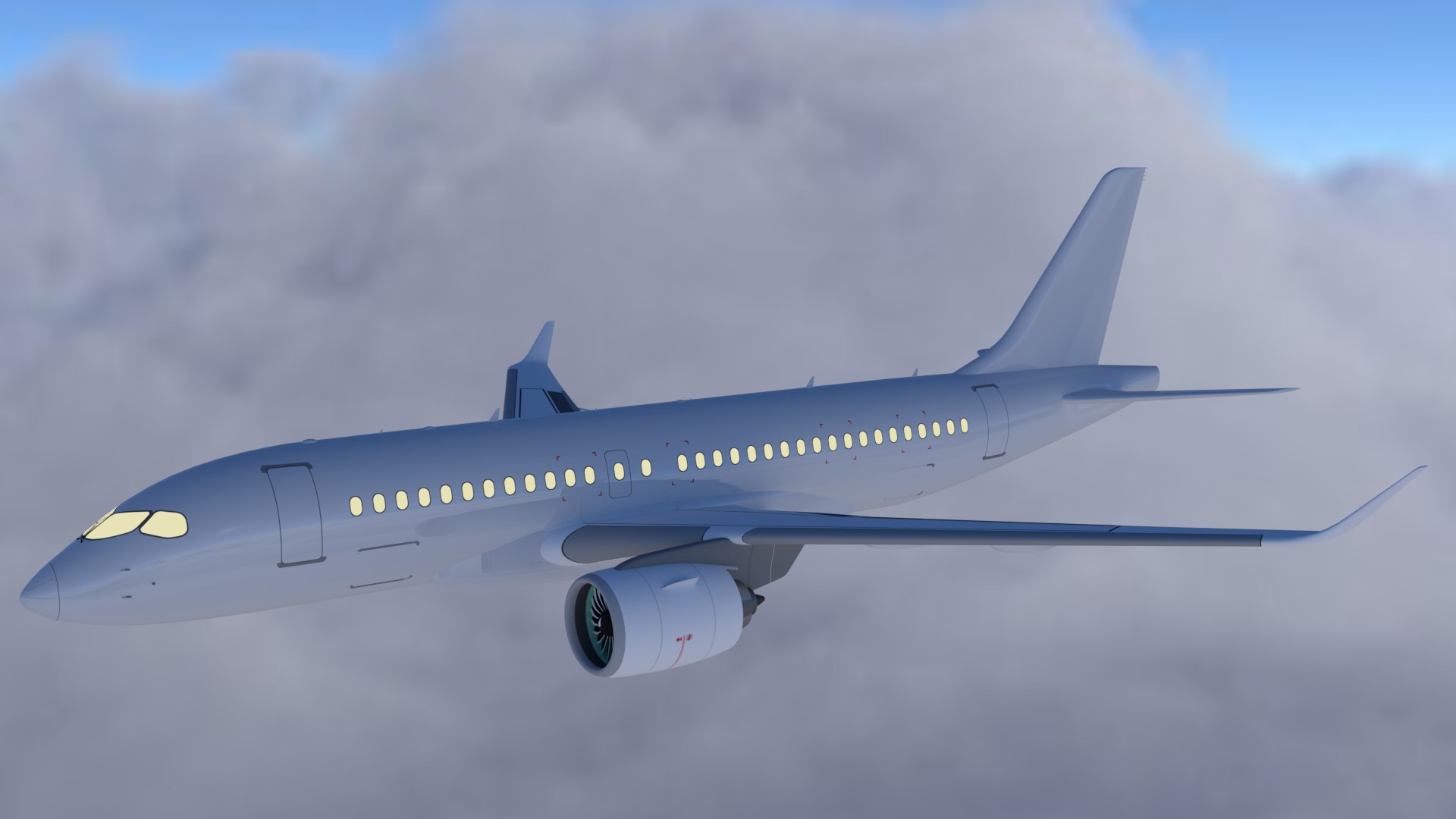 3D airbus a220 - TurboSquid 1392783