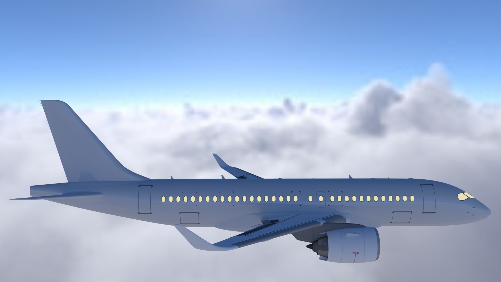 3D airbus a220 - TurboSquid 1392783