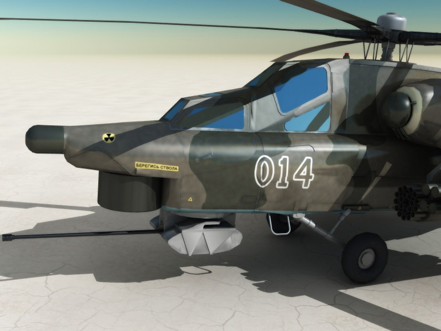 3d Mi-28 Havoc Attack Helicopter