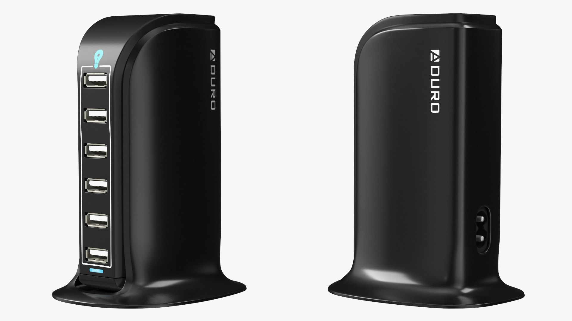 Desktop Charging USB Hub Turned ON 3D Model - TurboSquid 2145949