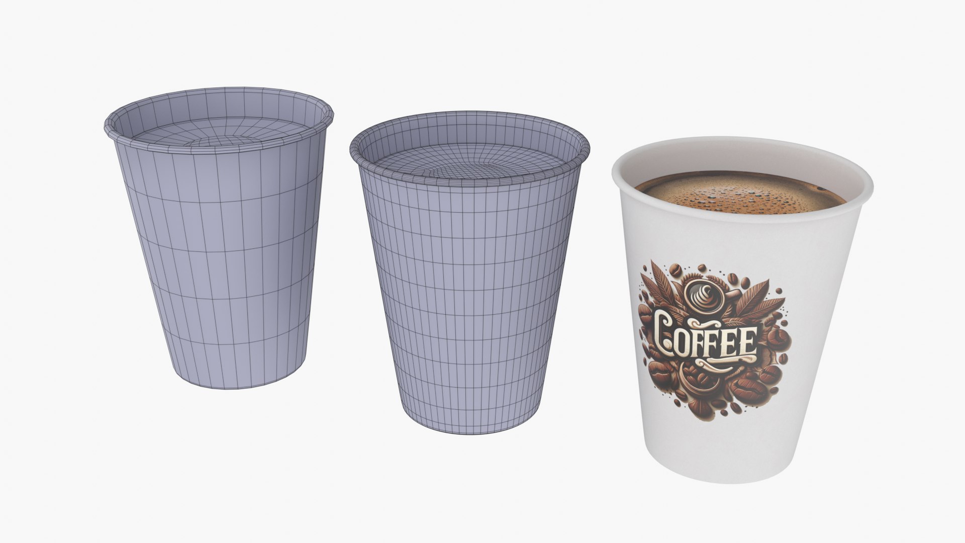 Paper Coffee Cup B2 3D Model - TurboSquid 2261681