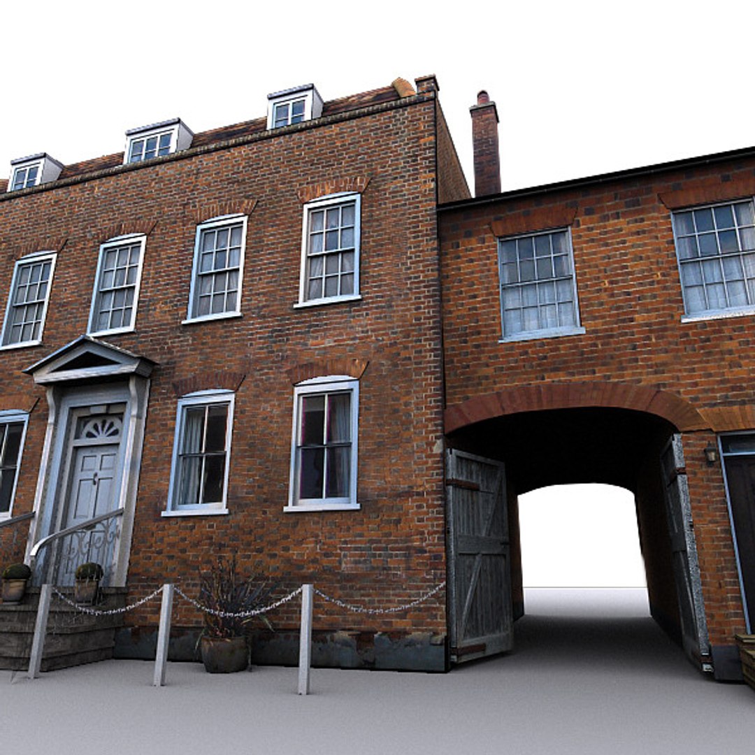 photorealistic european buildings city max