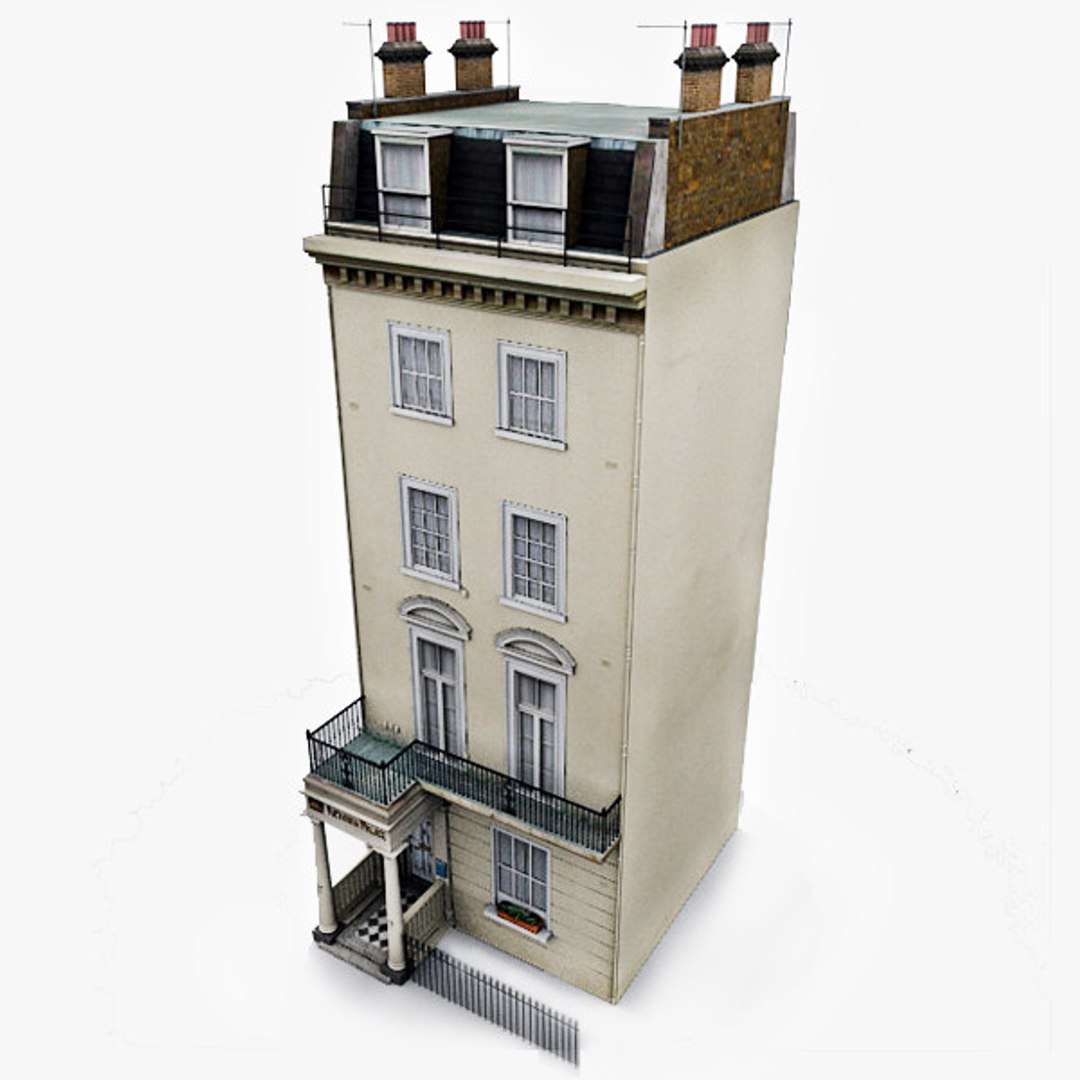 photorealistic european buildings city max