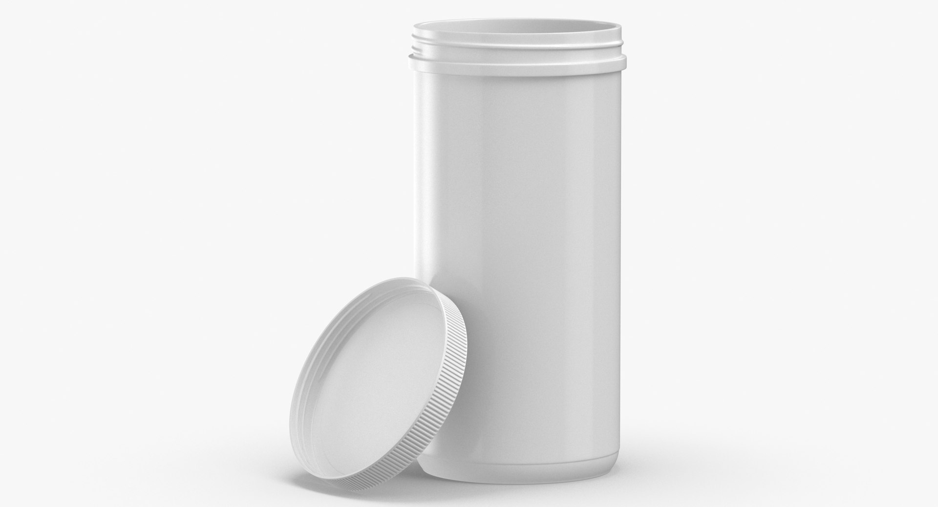 100 Oz Wide Mouth Plastic Jars Collection Open - 2 Models 3D Model ...