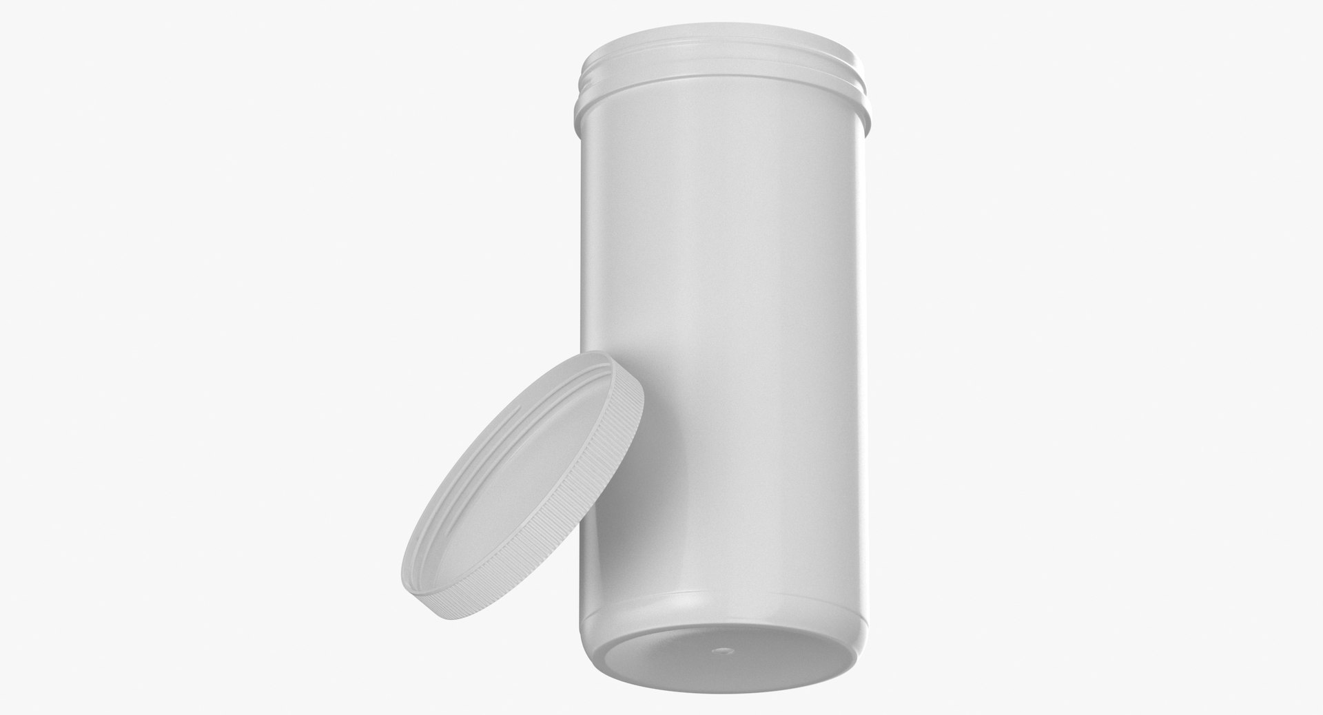 100 Oz Wide Mouth Plastic Jars Collection Open - 2 Models 3D Model ...