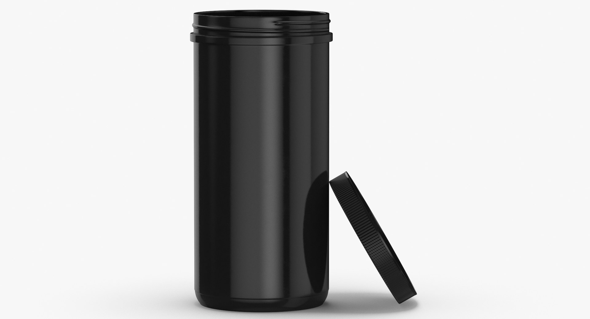 100 Oz Wide Mouth Plastic Jars Collection Open - 2 Models 3D Model ...