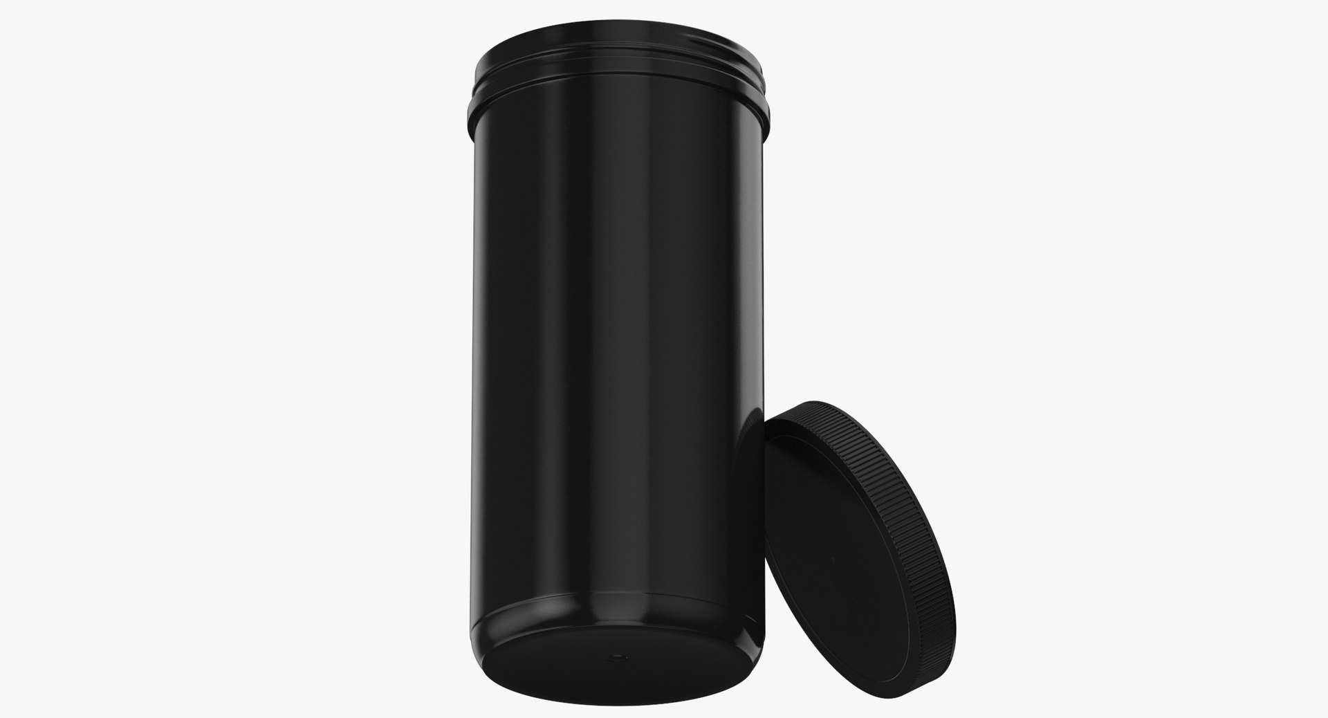 100 Oz Wide Mouth Plastic Jars Collection Open - 2 Models 3D Model ...