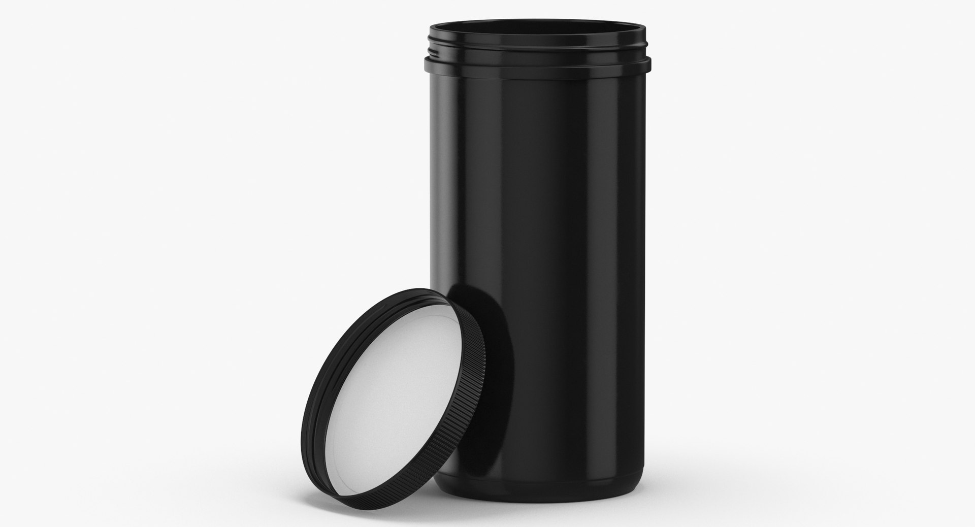 100 Oz Wide Mouth Plastic Jars Collection Open - 2 Models 3D Model ...