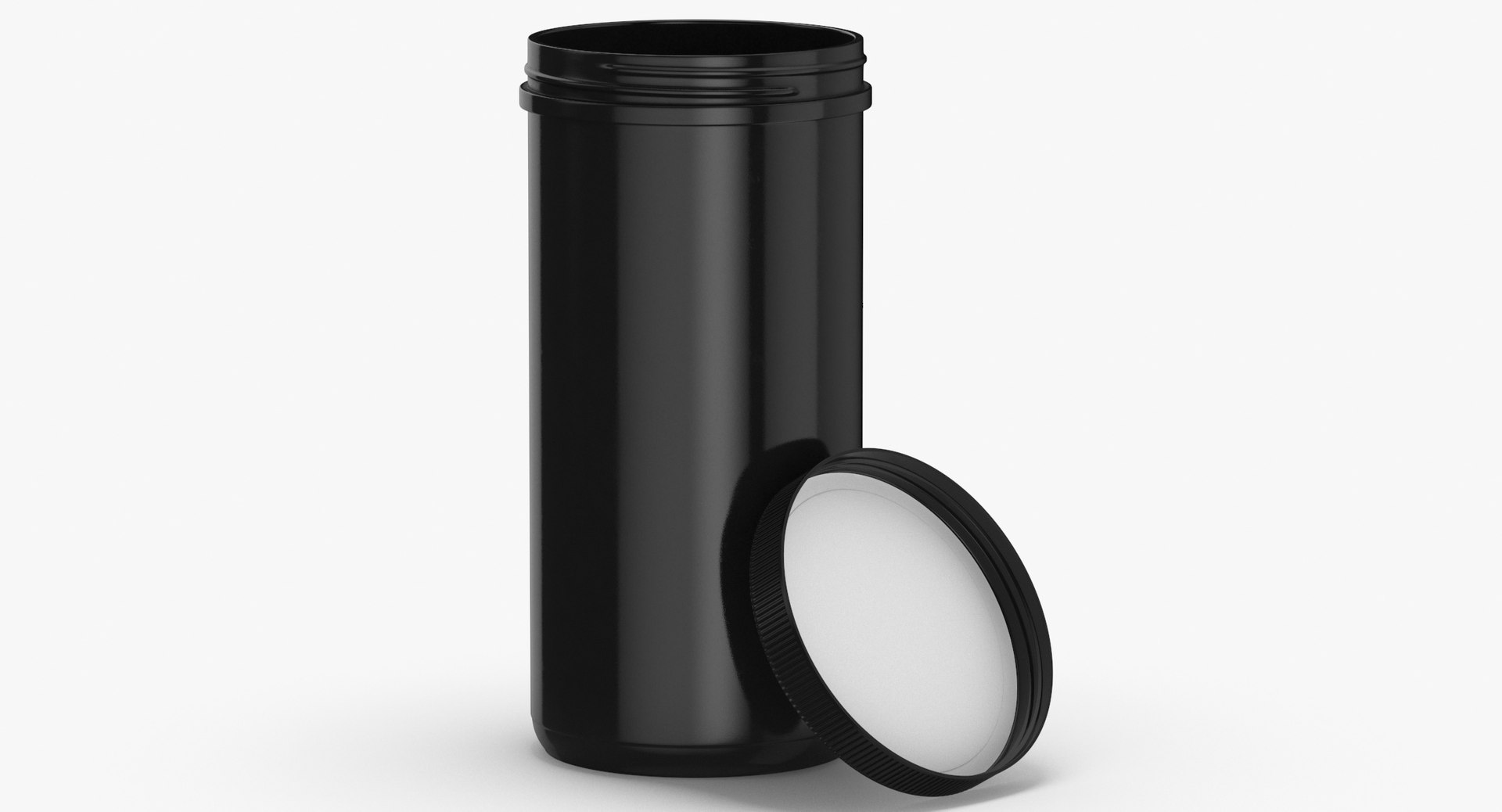 100 Oz Wide Mouth Plastic Jars Collection Open - 2 Models 3D Model ...