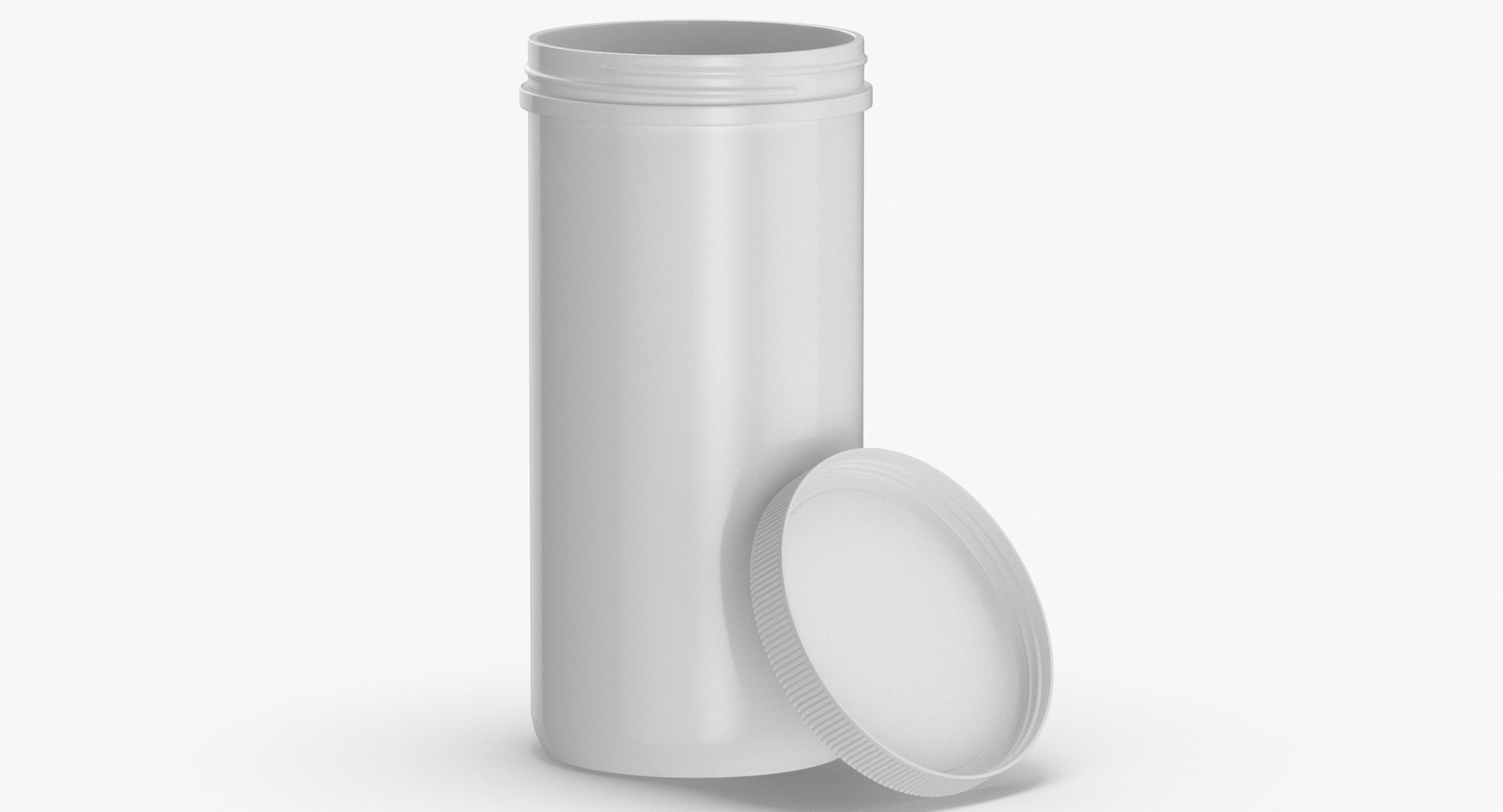 100 Oz Wide Mouth Plastic Jars Collection Open - 2 Models 3D Model ...