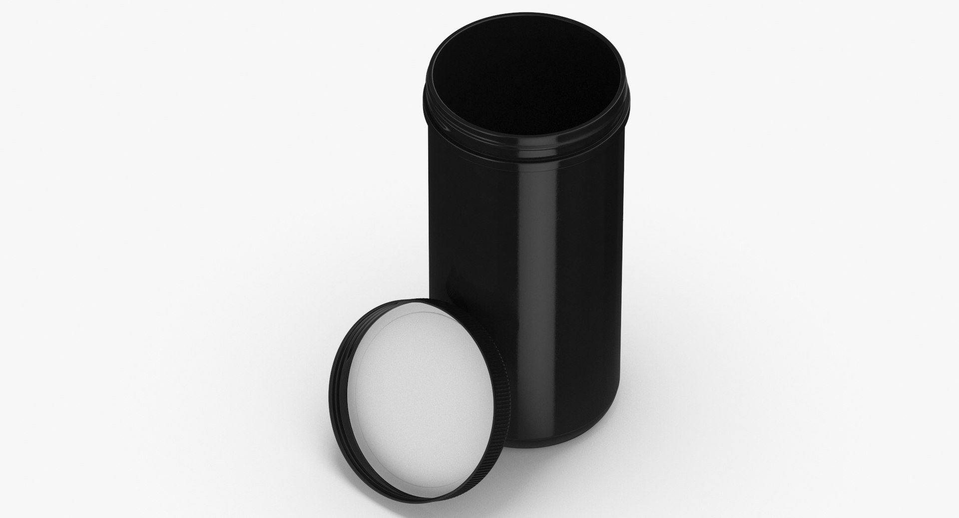 100 Oz Wide Mouth Plastic Jars Collection Open - 2 Models 3D Model ...