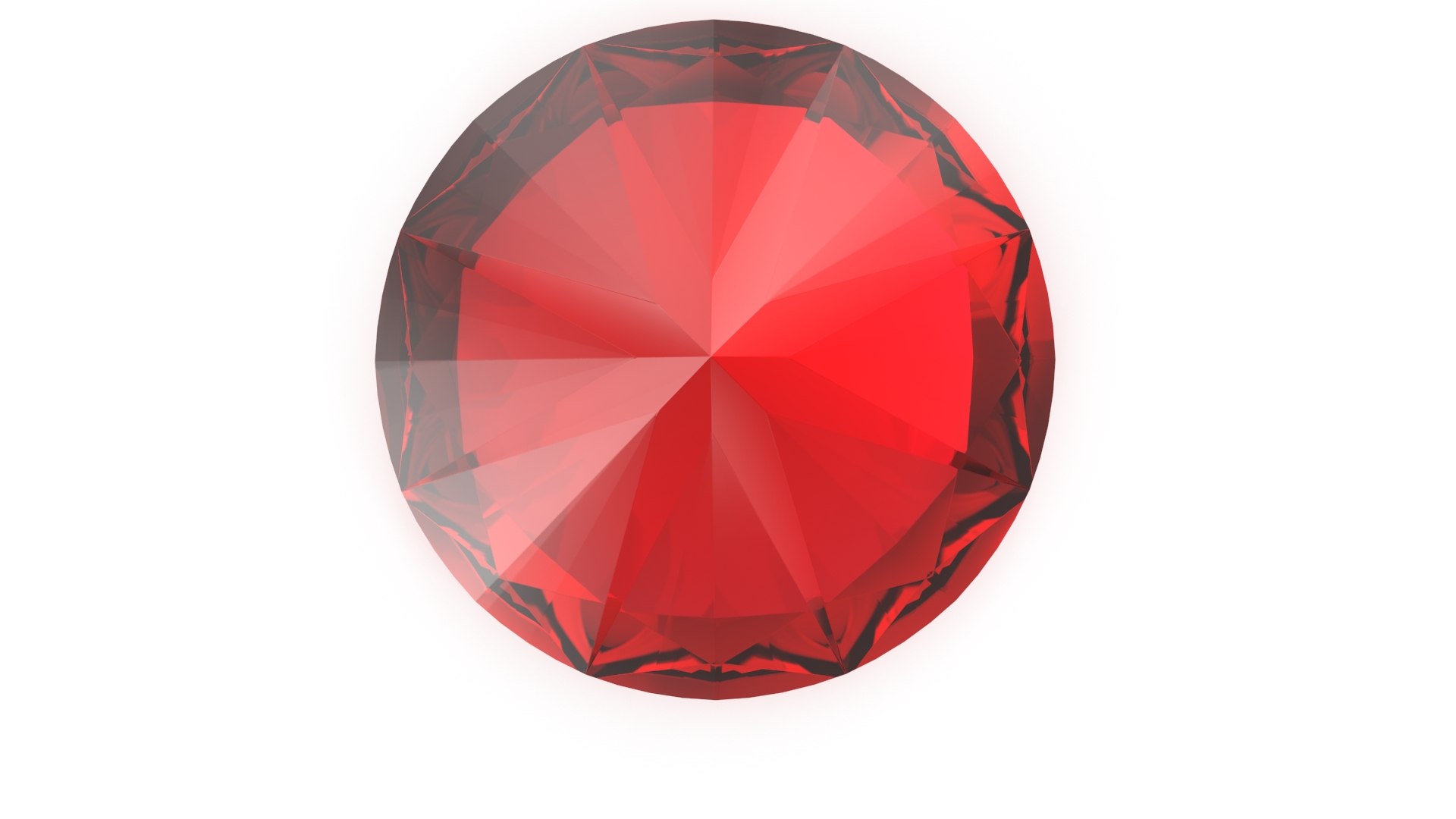3D Round Brilliant Cut Ruby model - TurboSquid 1849014