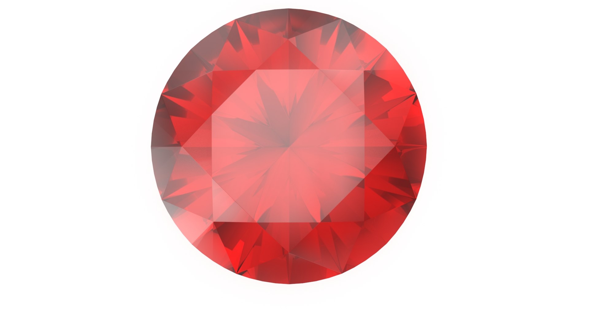 3D Round Brilliant Cut Ruby model - TurboSquid 1849014
