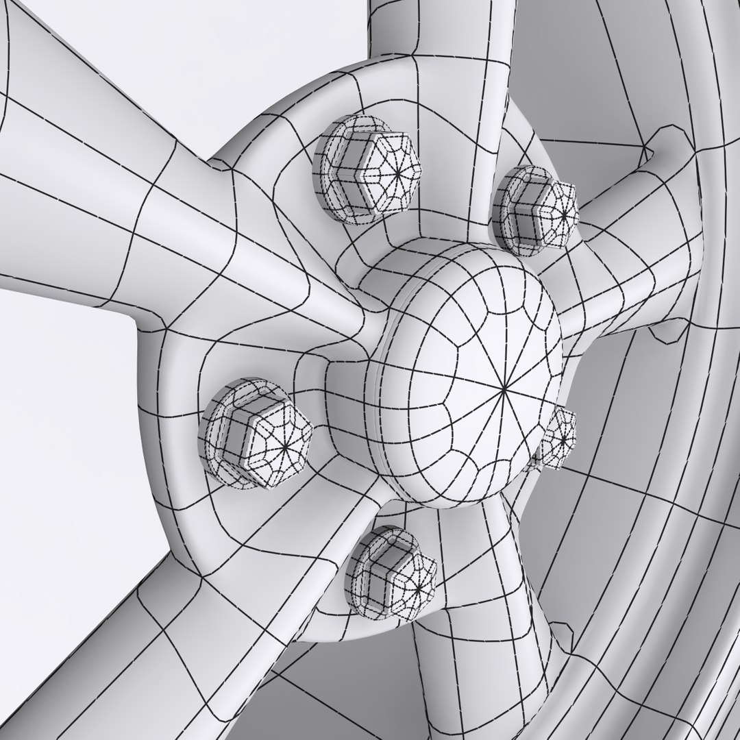 Hot Rod Rim 3d Obj