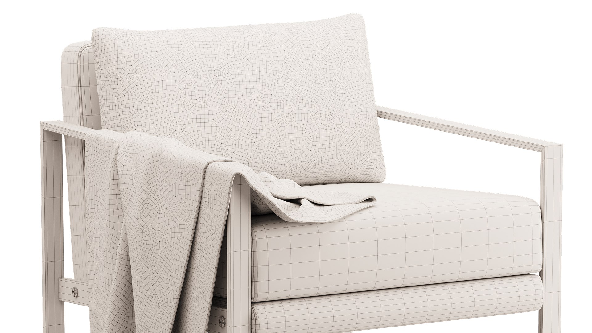 3D Model Reclining Lounge Chair - TurboSquid 2317450
