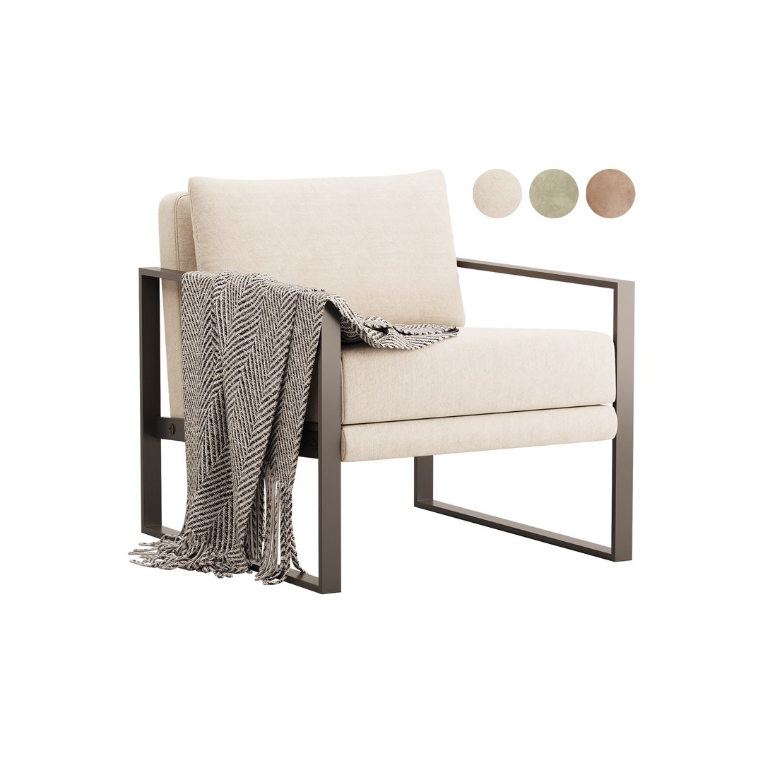 3D Model Reclining Lounge Chair - TurboSquid 2317450