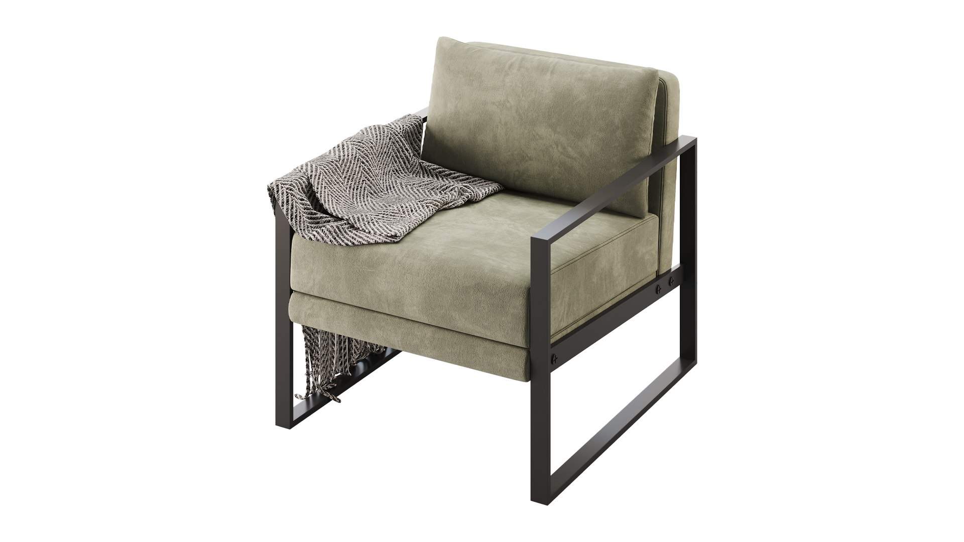 3D Model Reclining Lounge Chair - TurboSquid 2317450
