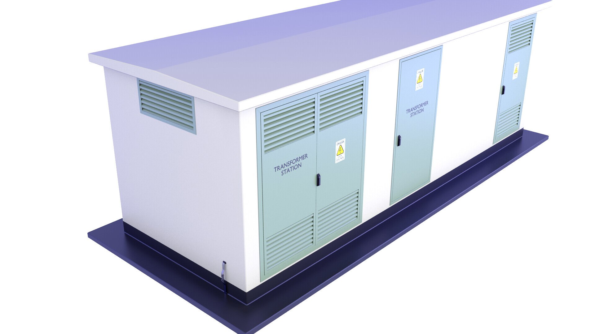HV Power Transformer Housing Sub Station 19 3D - TurboSquid 2392912