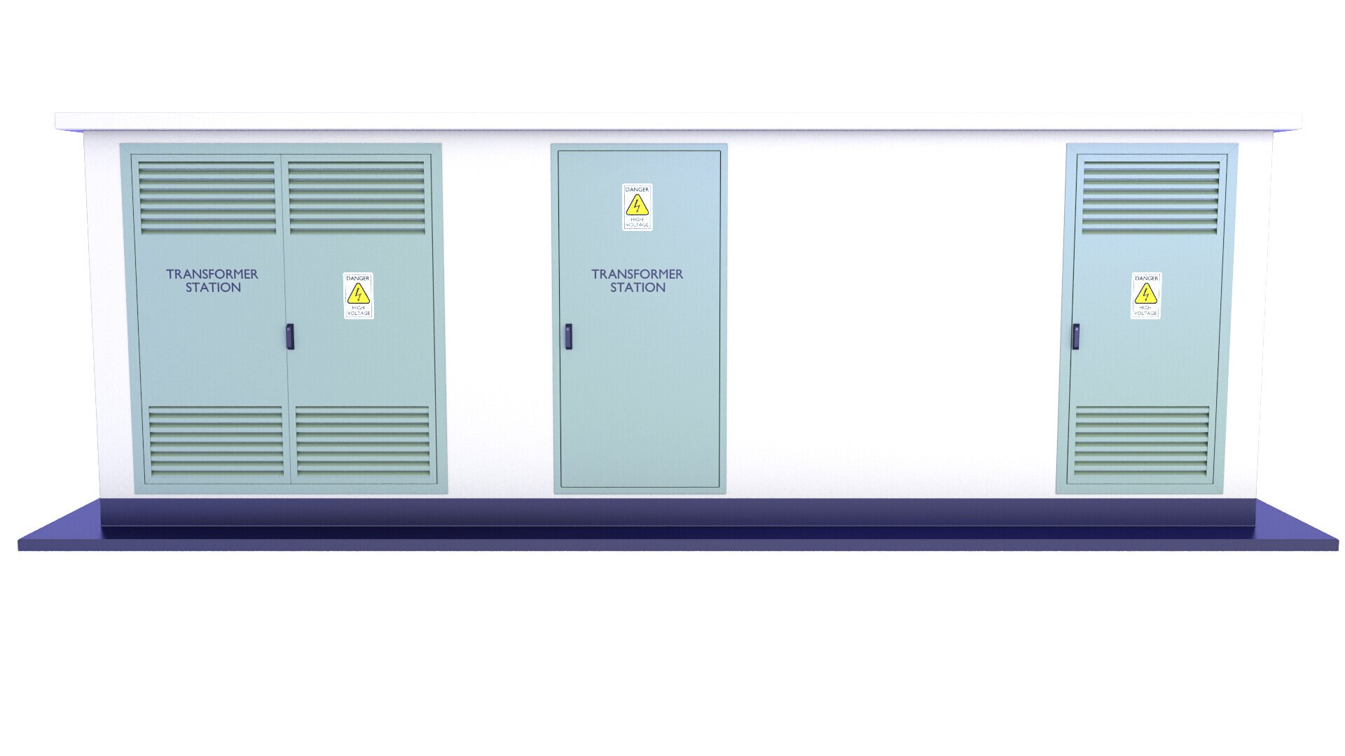 HV Power Transformer Housing Sub Station 19 3D - TurboSquid 2392912
