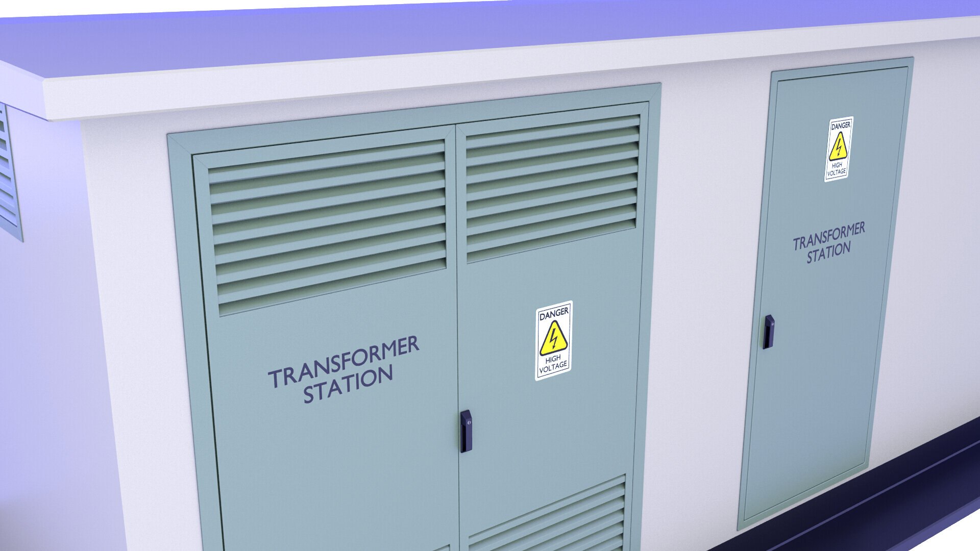 HV Power Transformer Housing Sub Station 19 3D - TurboSquid 2392912