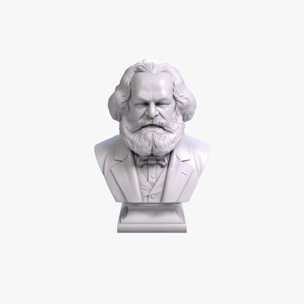 Arquivo STL para impressão 3D do modelo da escultura do busto de Karl ...