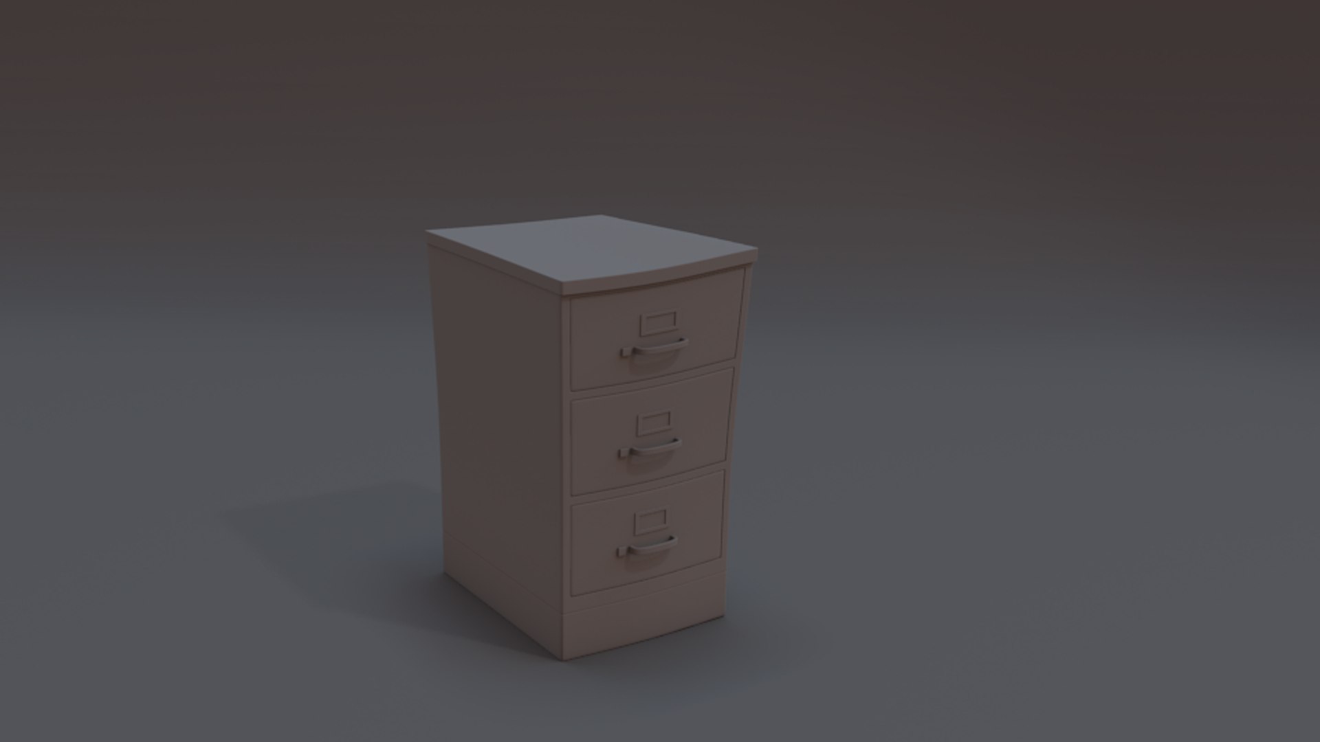 cartoon filing cabinets 3d model