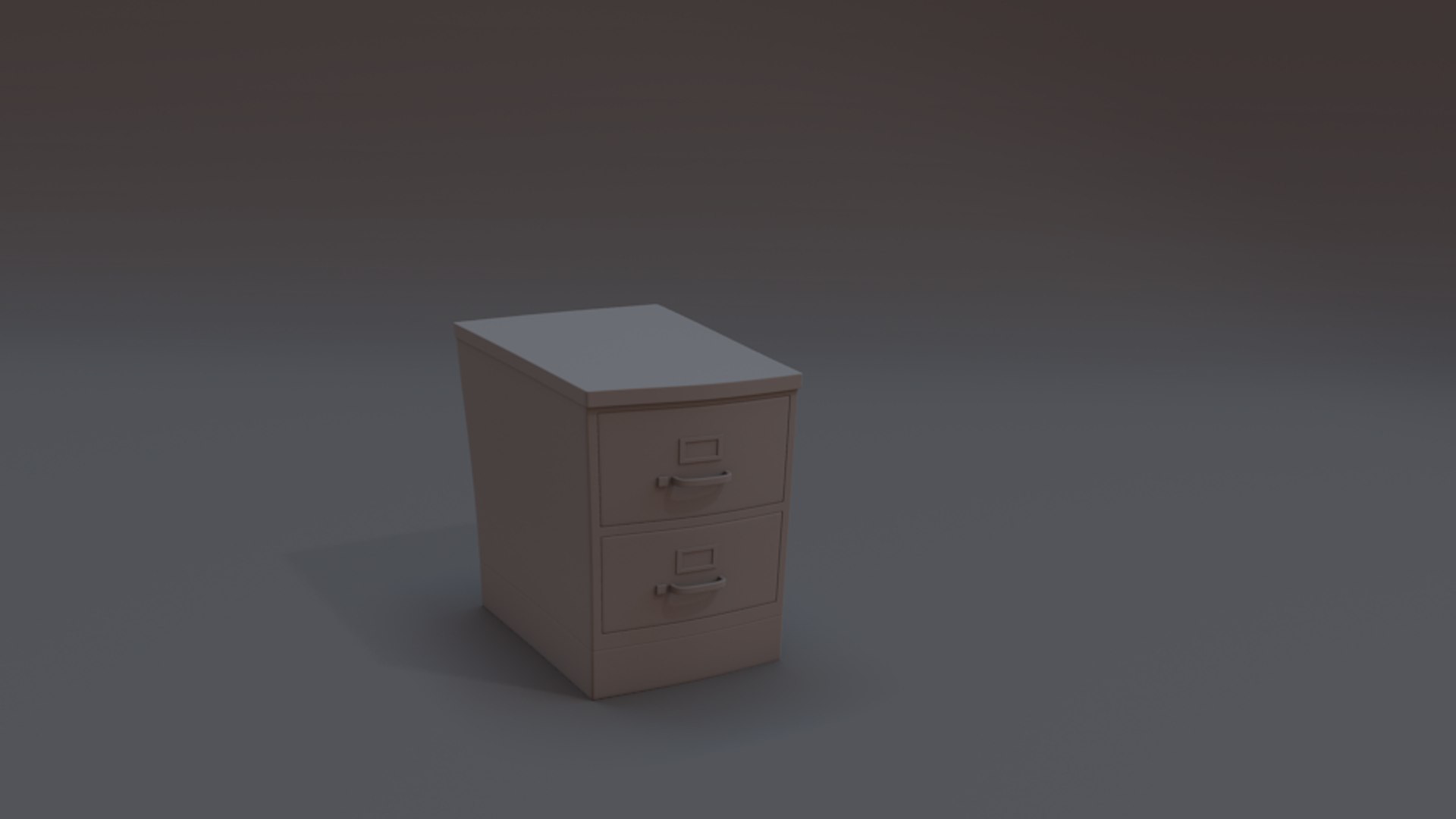 cartoon filing cabinets 3d model