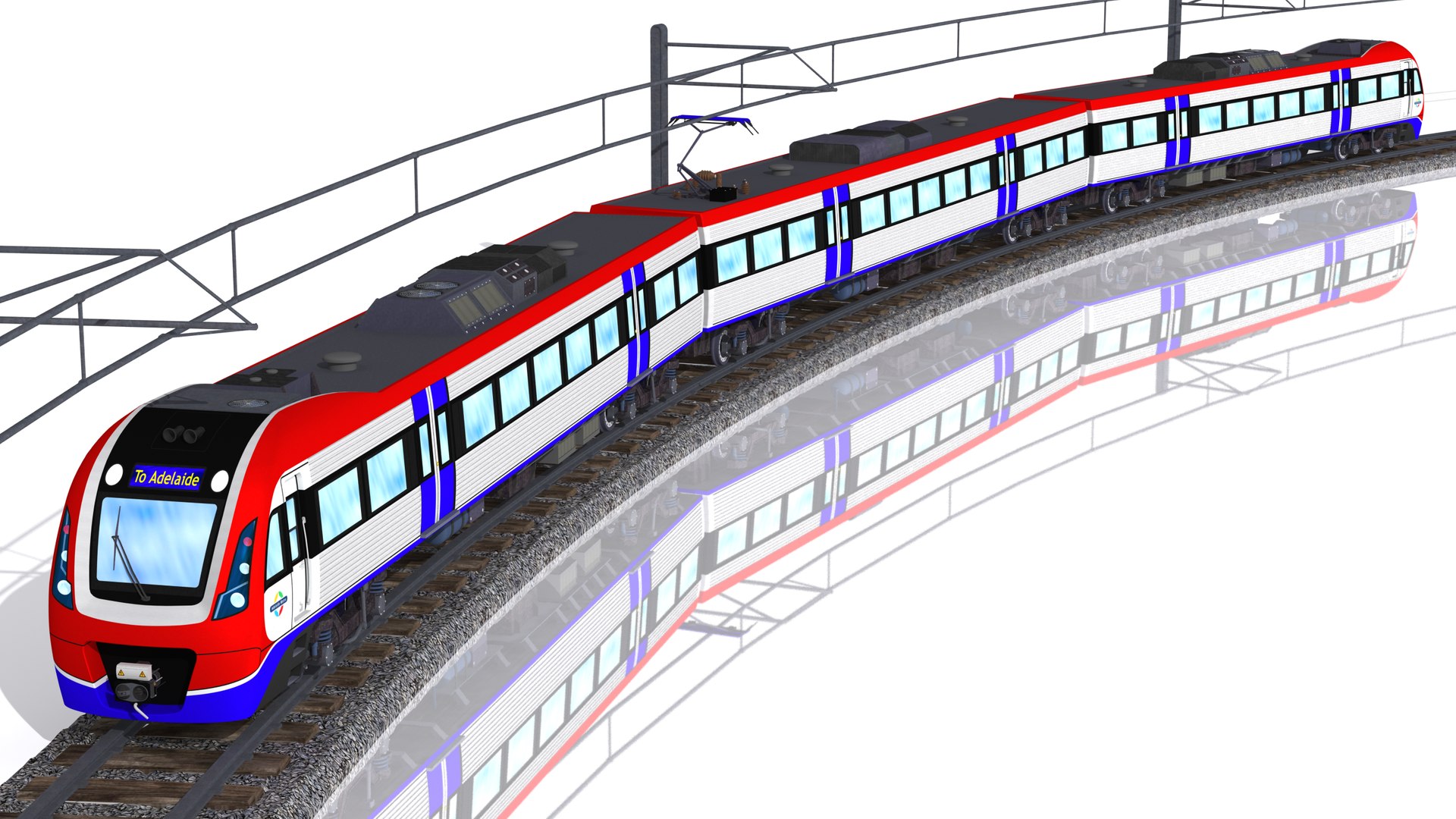 Bombardier Class 4000 - Adelaide Metro - Electric Passenger Train 3D ...