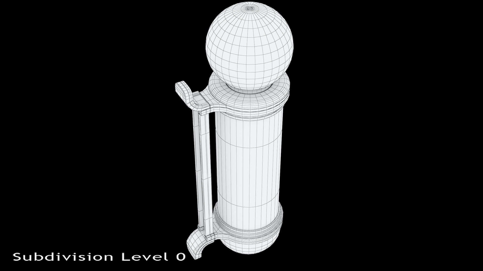 Barber Shop Pole PBR model - TurboSquid 2172416