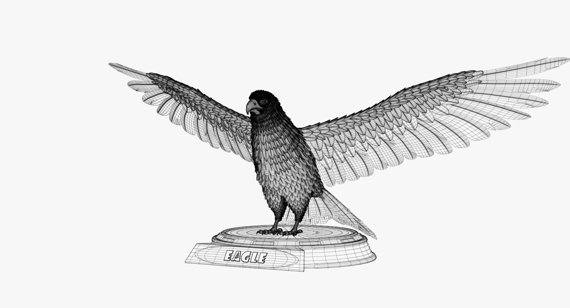 3D Eagle Metallic - TurboSquid 1161544