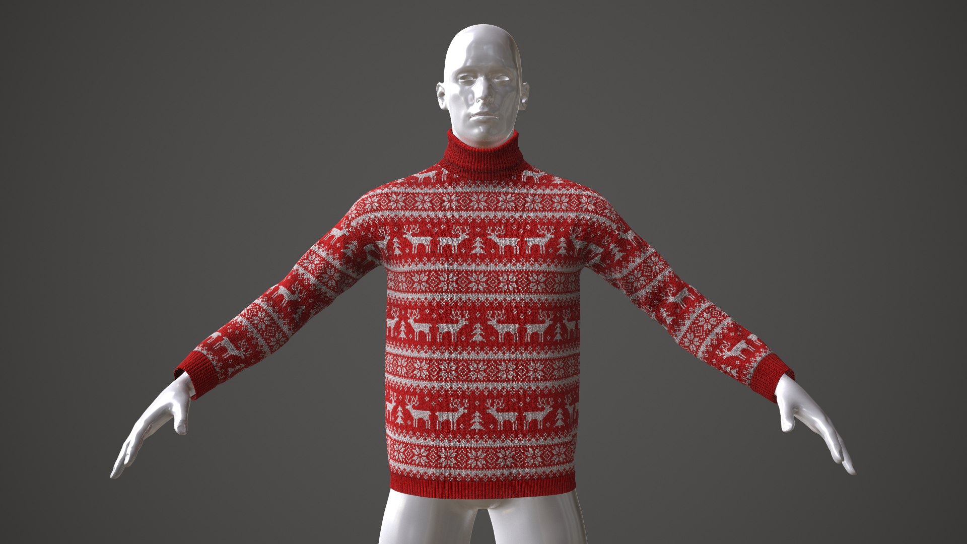 3D Christmas Sweater Model - TurboSquid 1655796