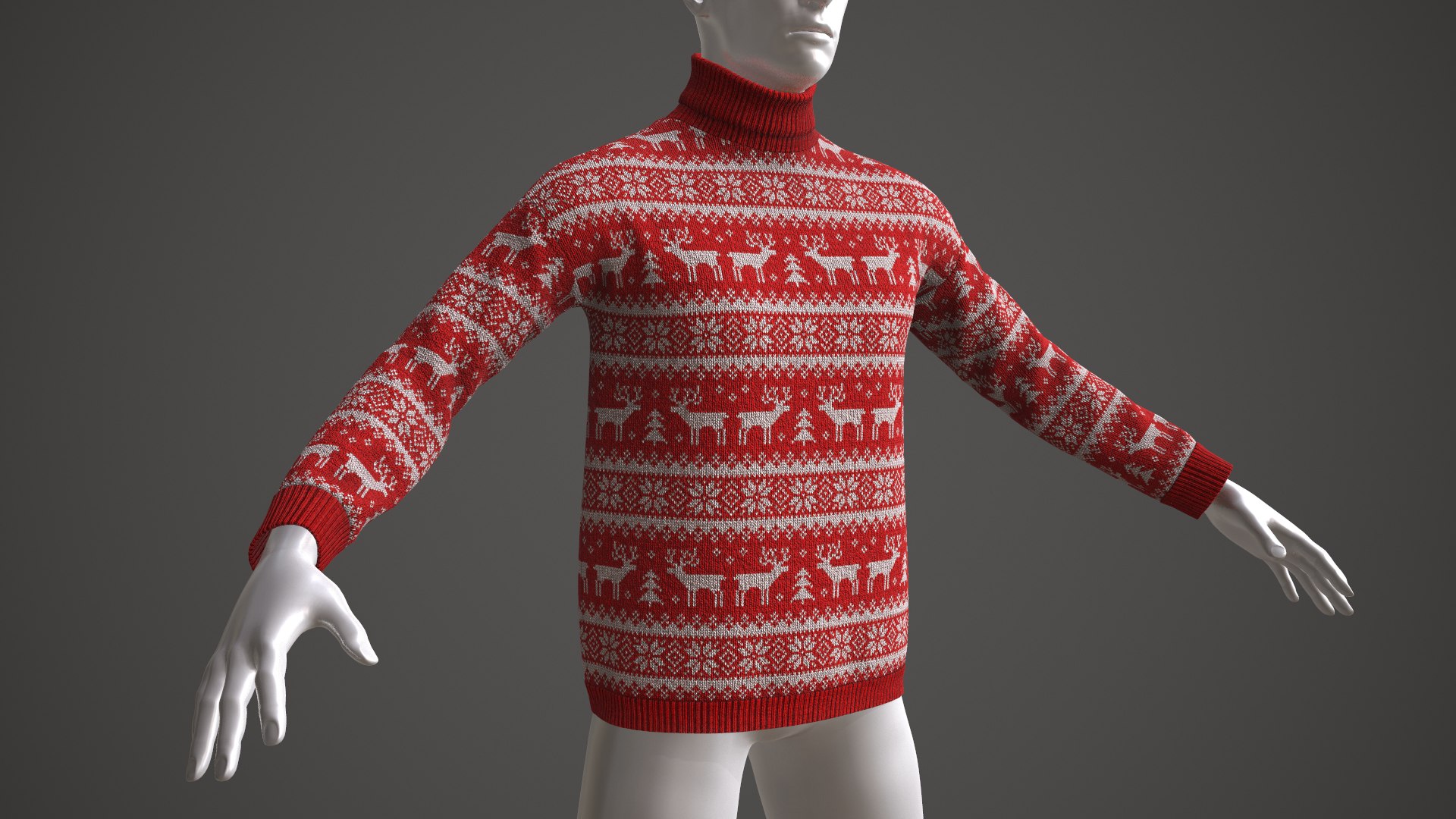 3D Christmas Sweater Model - TurboSquid 1655796