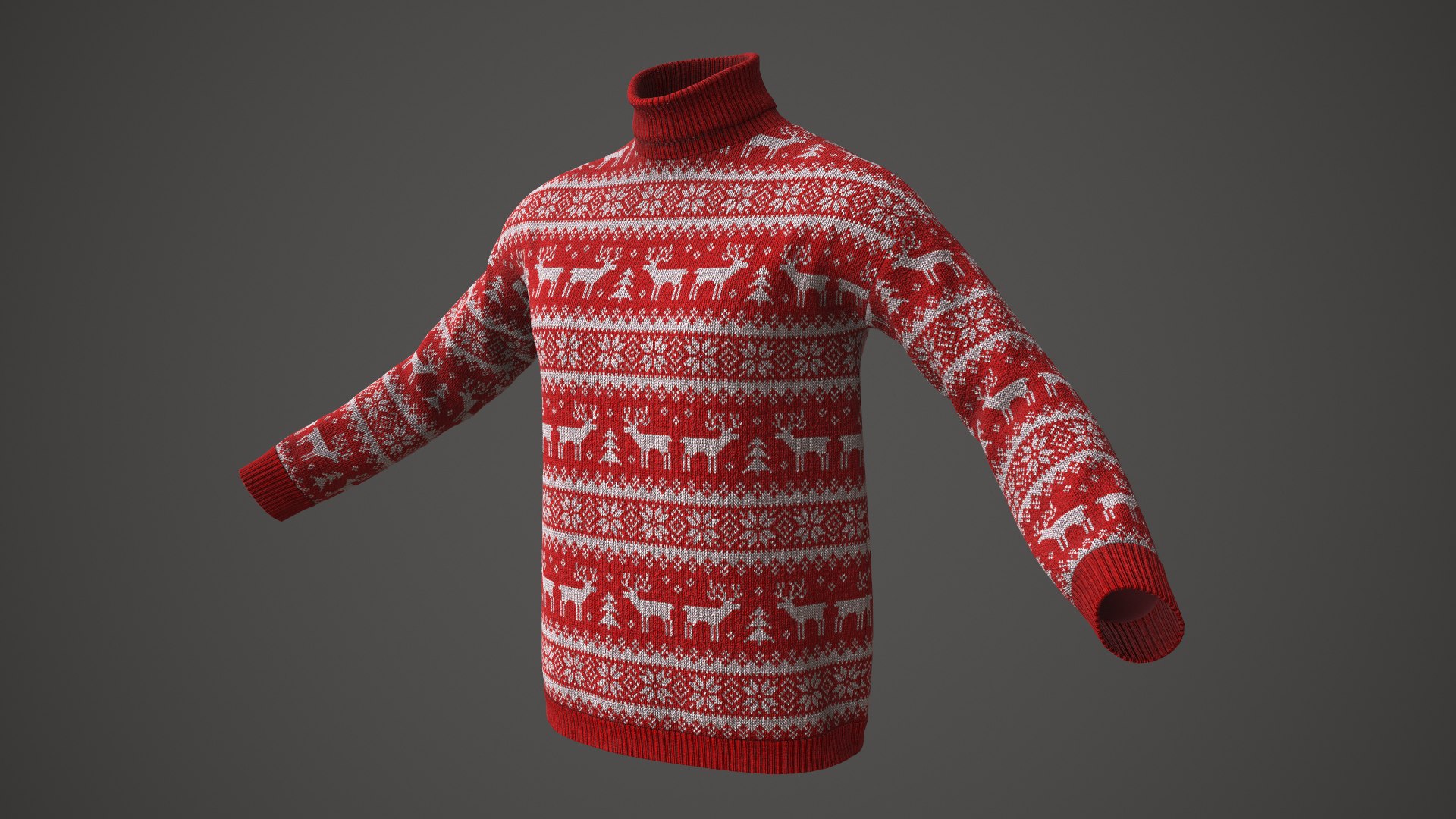 3D Christmas Sweater Model - TurboSquid 1655796