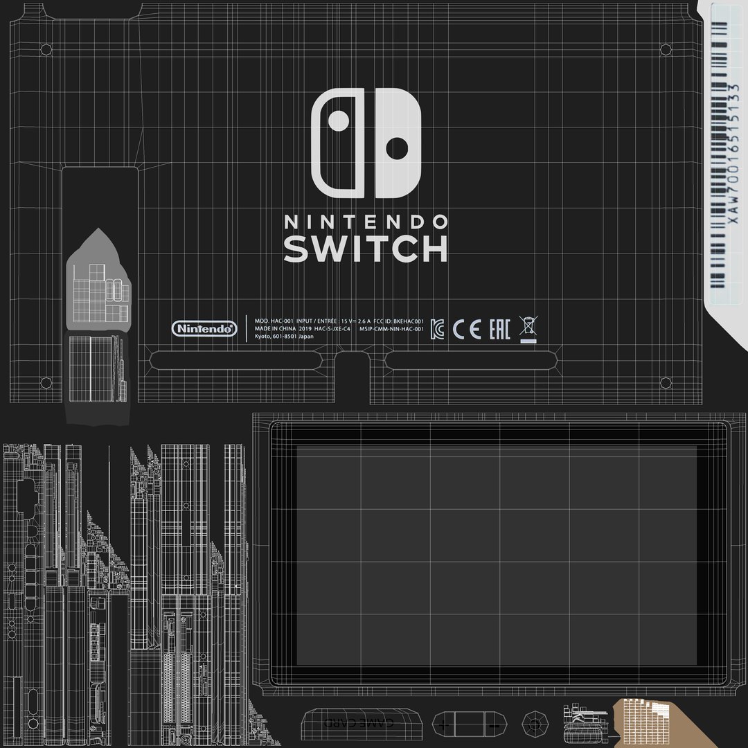 Detailed Nintendo Switch 3D - TurboSquid 2167721