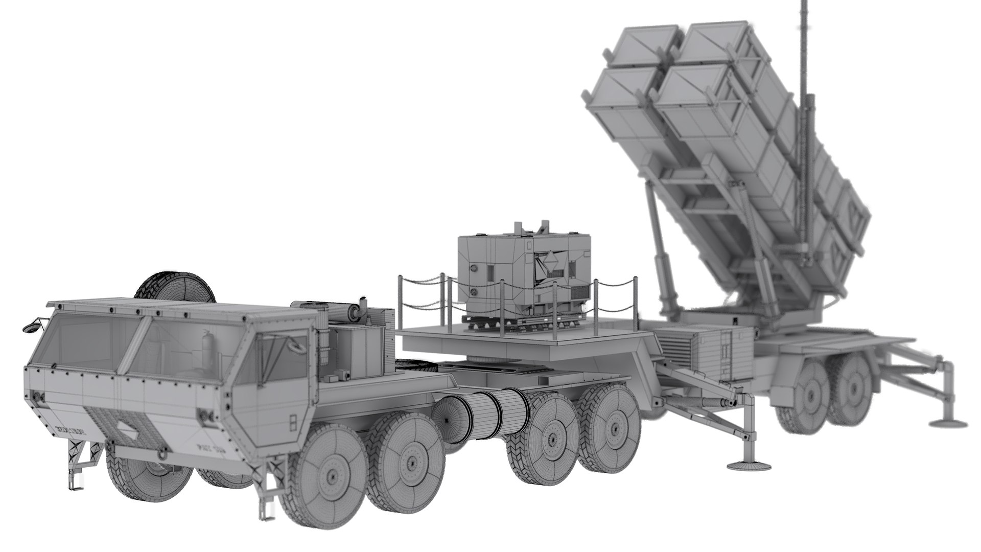 3D MIM-104 Patriot Surface To Air Missile SAM Battle Model - TurboSquid ...