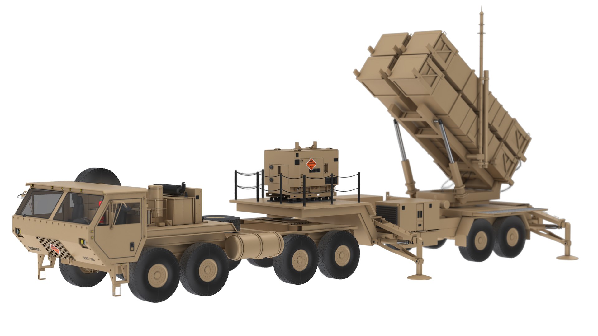 3D MIM-104 Patriot Surface To Air Missile SAM Battle Model - TurboSquid ...