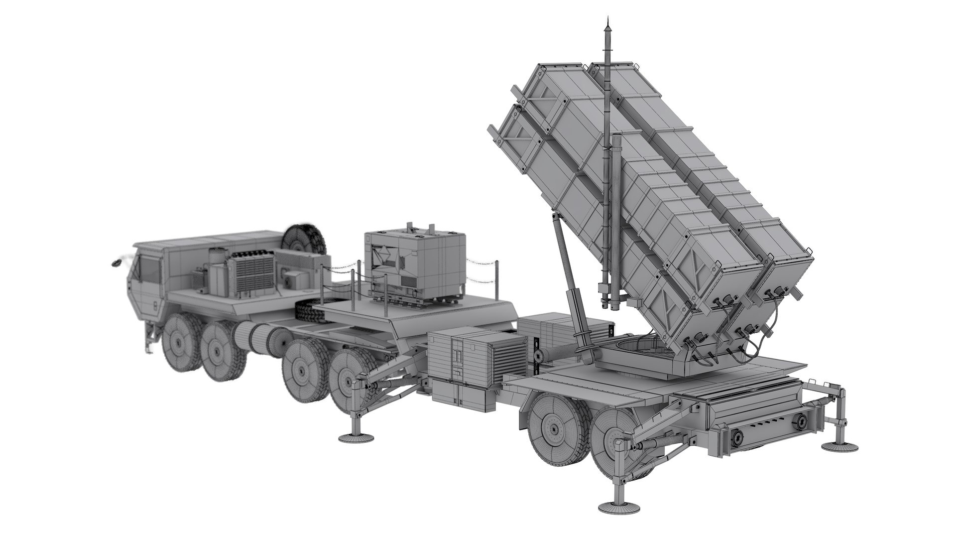 3D MIM-104 Patriot Surface To Air Missile SAM Battle Model - TurboSquid ...