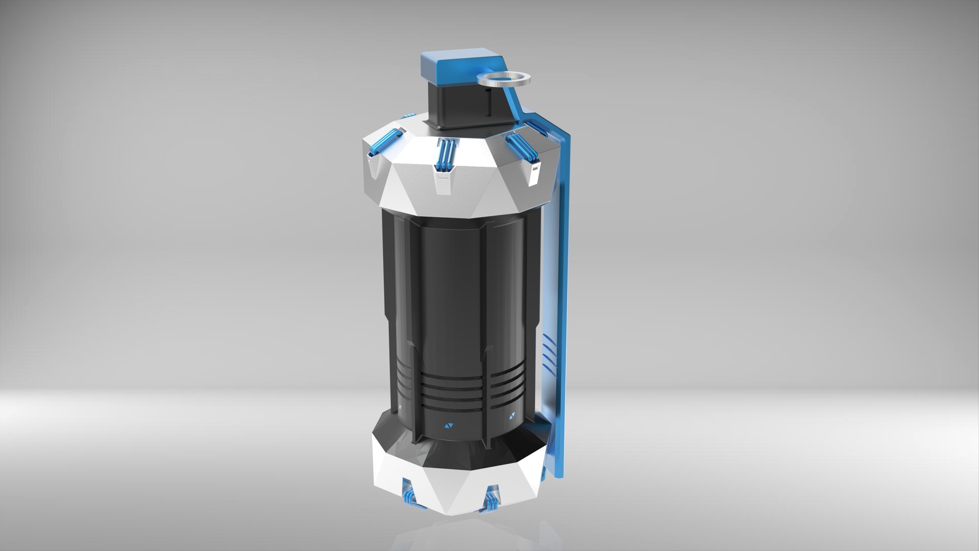 3D Sci-Fi Grenade As Stash Container Model - TurboSquid 2042952