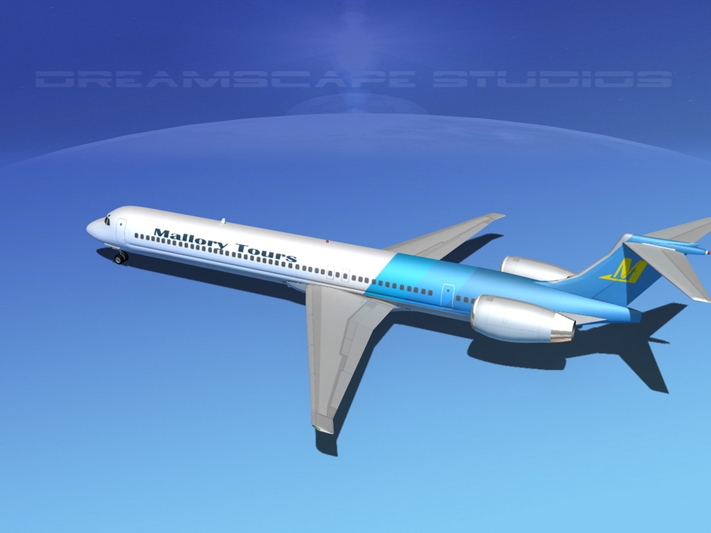 Mcdonnell Douglas Md-80 3d Model