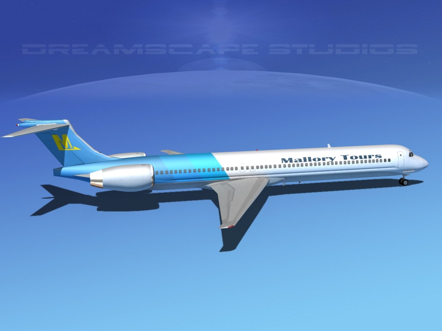 Mcdonnell Douglas Md-80 3d Model