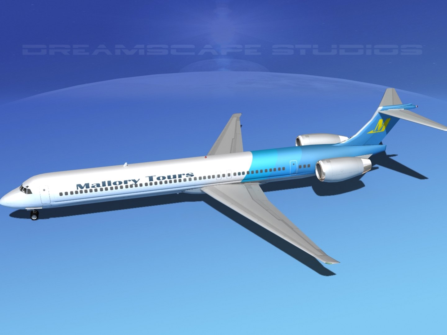 Mcdonnell Douglas Md-80 3d Model