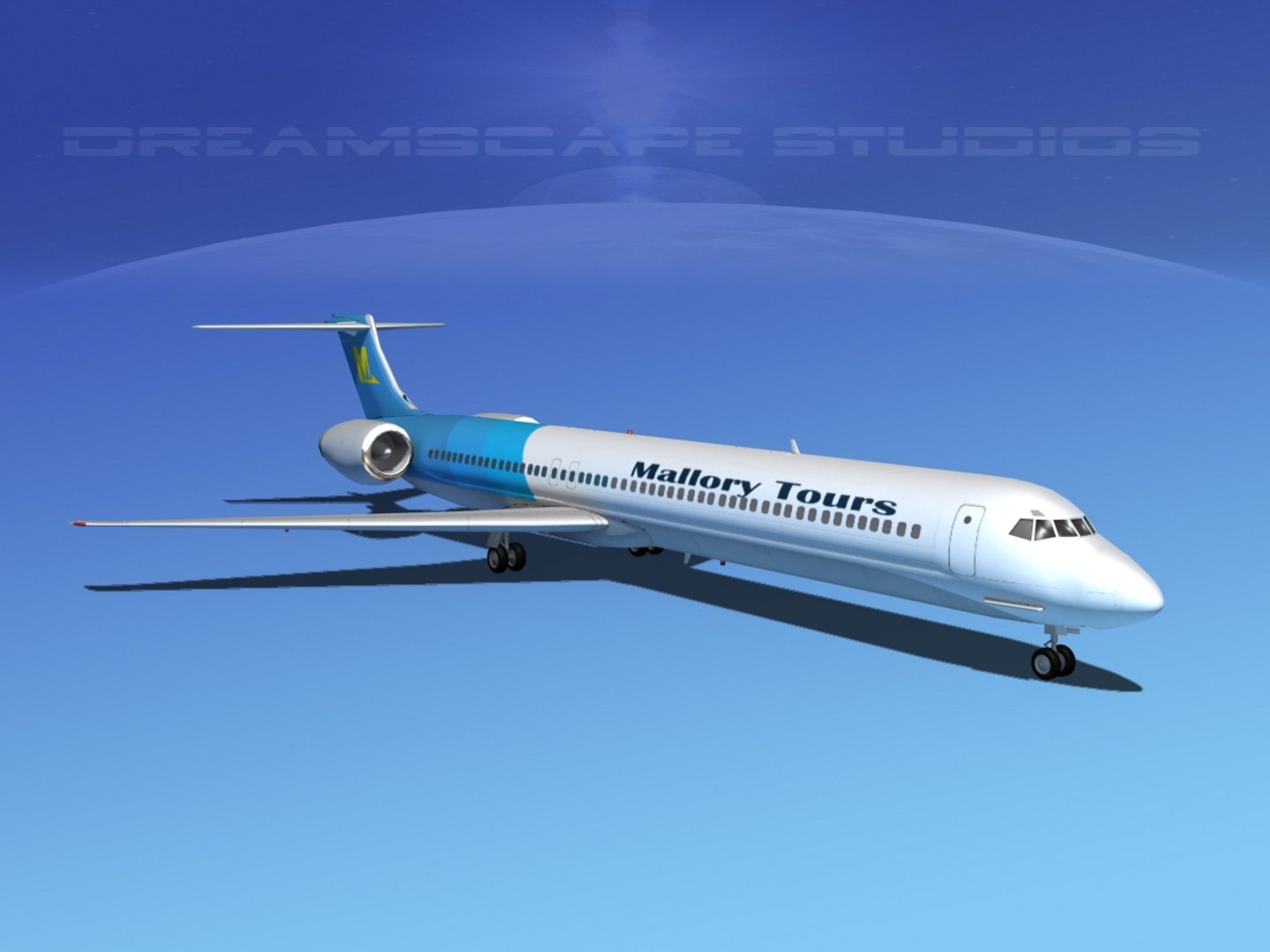 Mcdonnell Douglas Md-80 3d Model