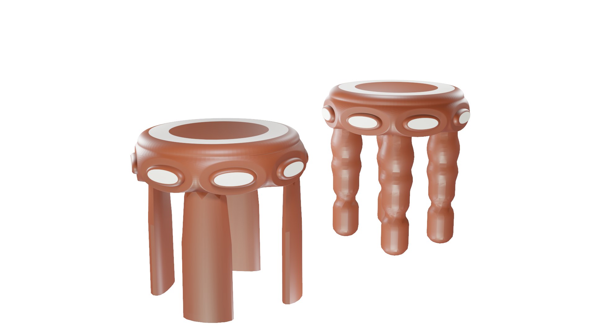 3D Stool Modern Plastic - TurboSquid 1906369