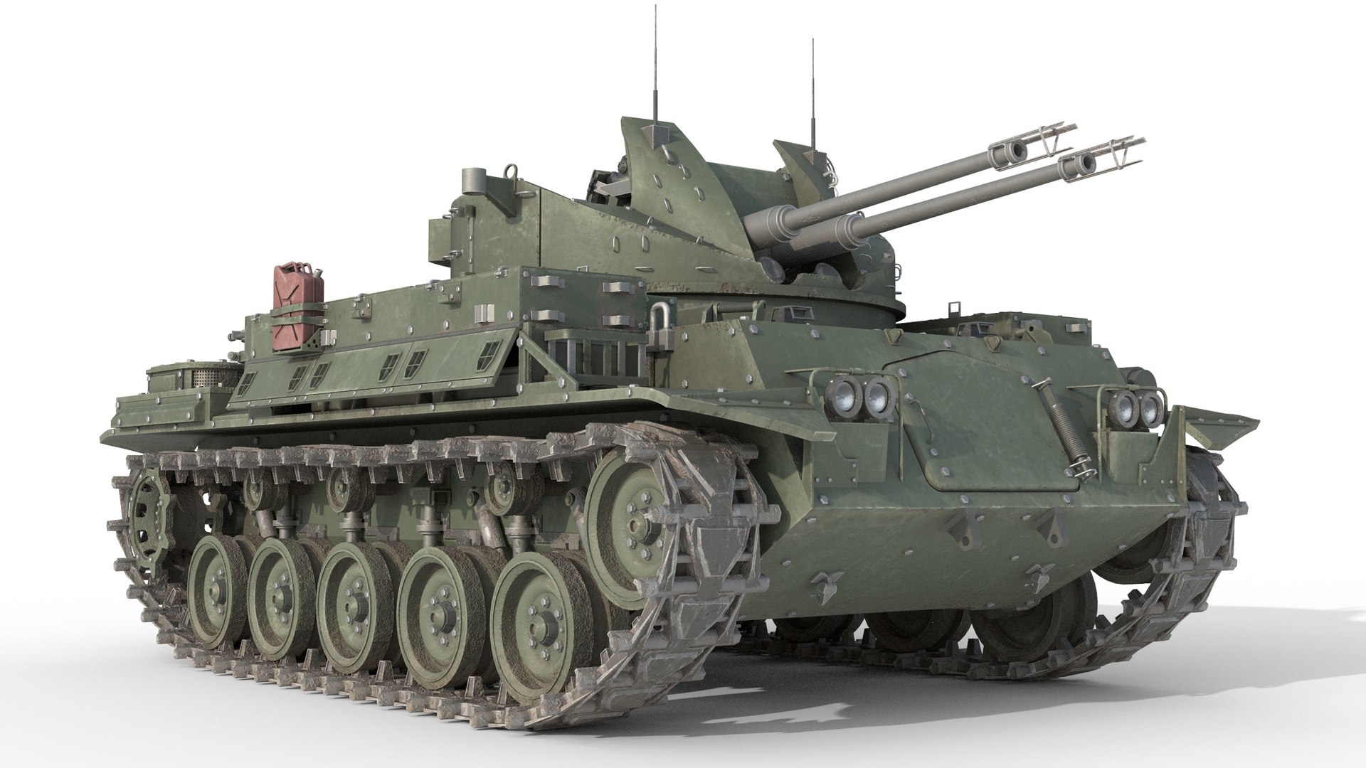 M42 Duster 40mm Anti Aircraft Tank 3D - TurboSquid 2241539