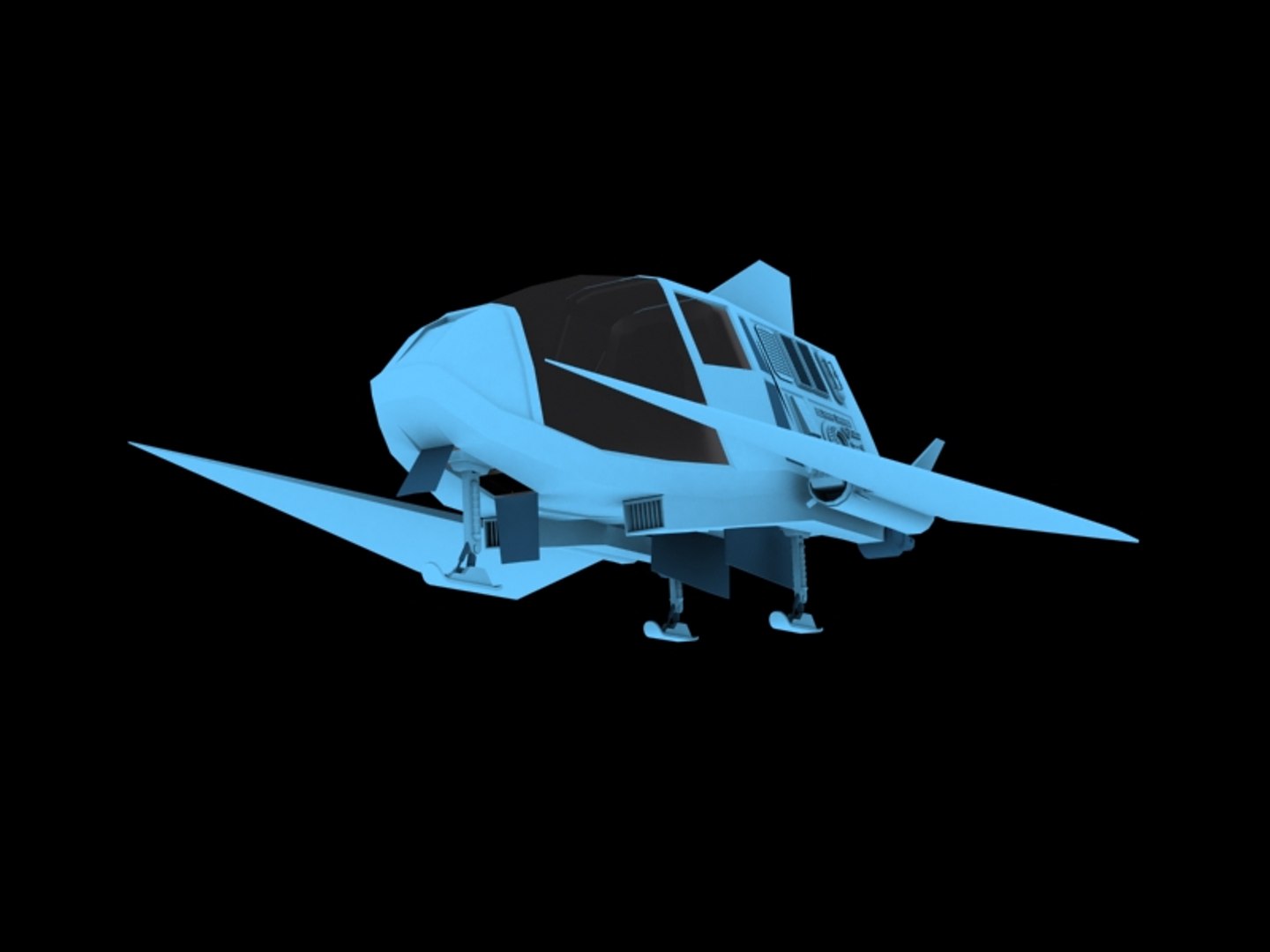 Free Original Fighter Spacecraft 3d Model