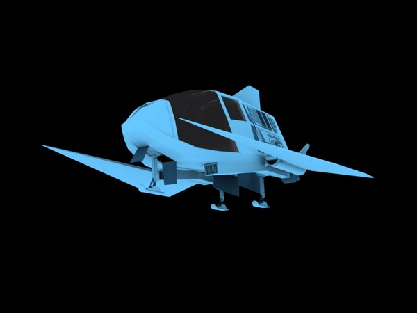 free original fighter spacecraft 3d model