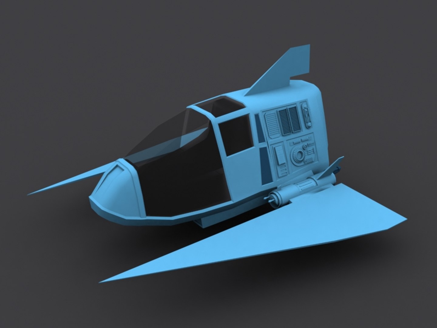 Free Original Fighter Spacecraft 3d Model